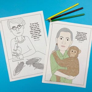 Women in Science Printable Coloring Pages | Women's History Month ...