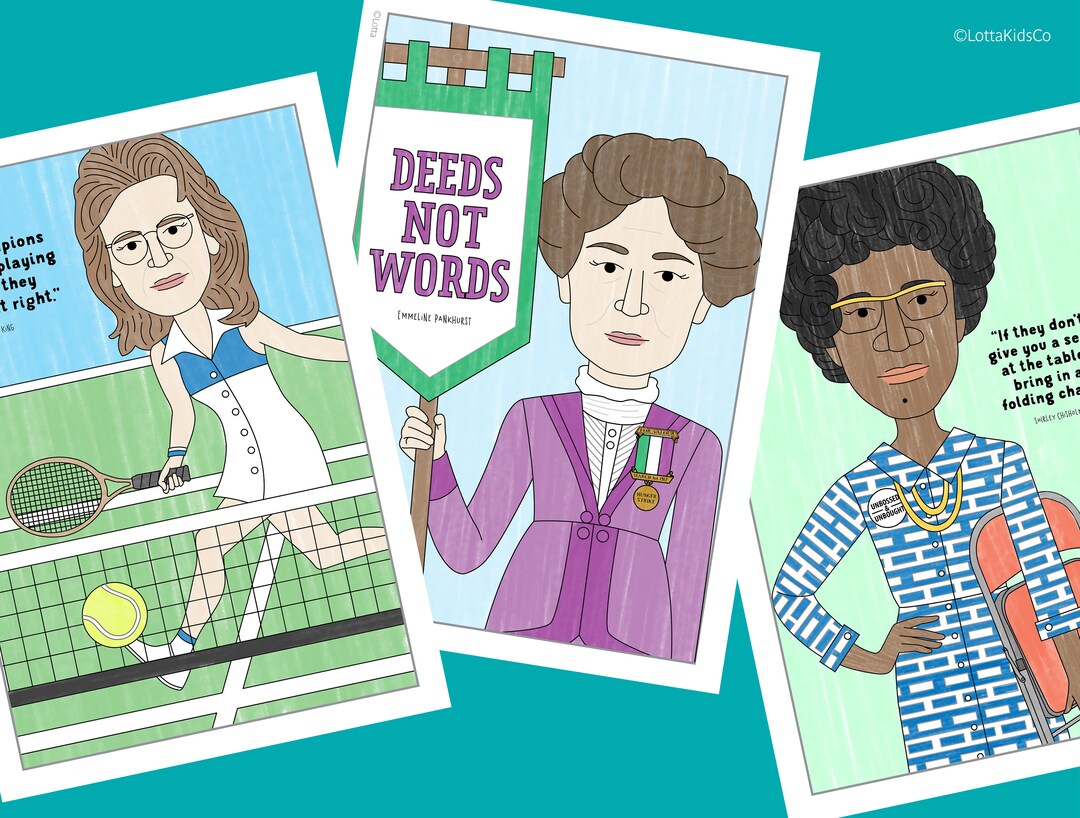 Women's History Coloring Pages | Women's History Month Coloring Pages ...