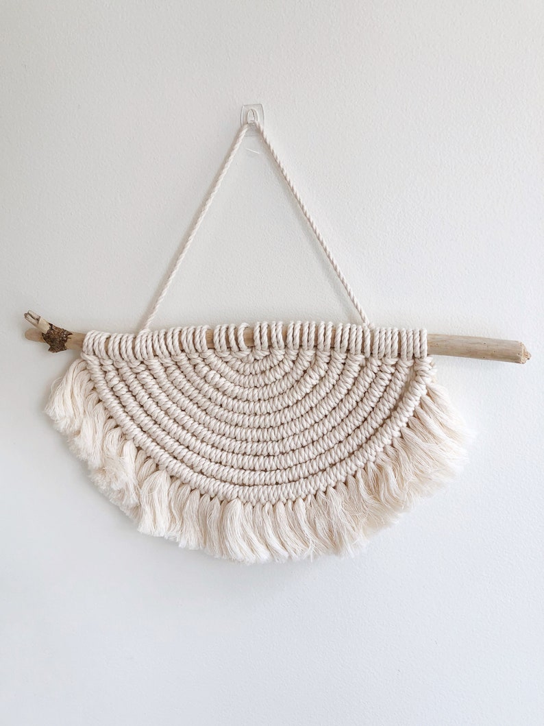 Macrame Wall Hanging / Macrame Half Circle / Macrame Sun / - Etsy