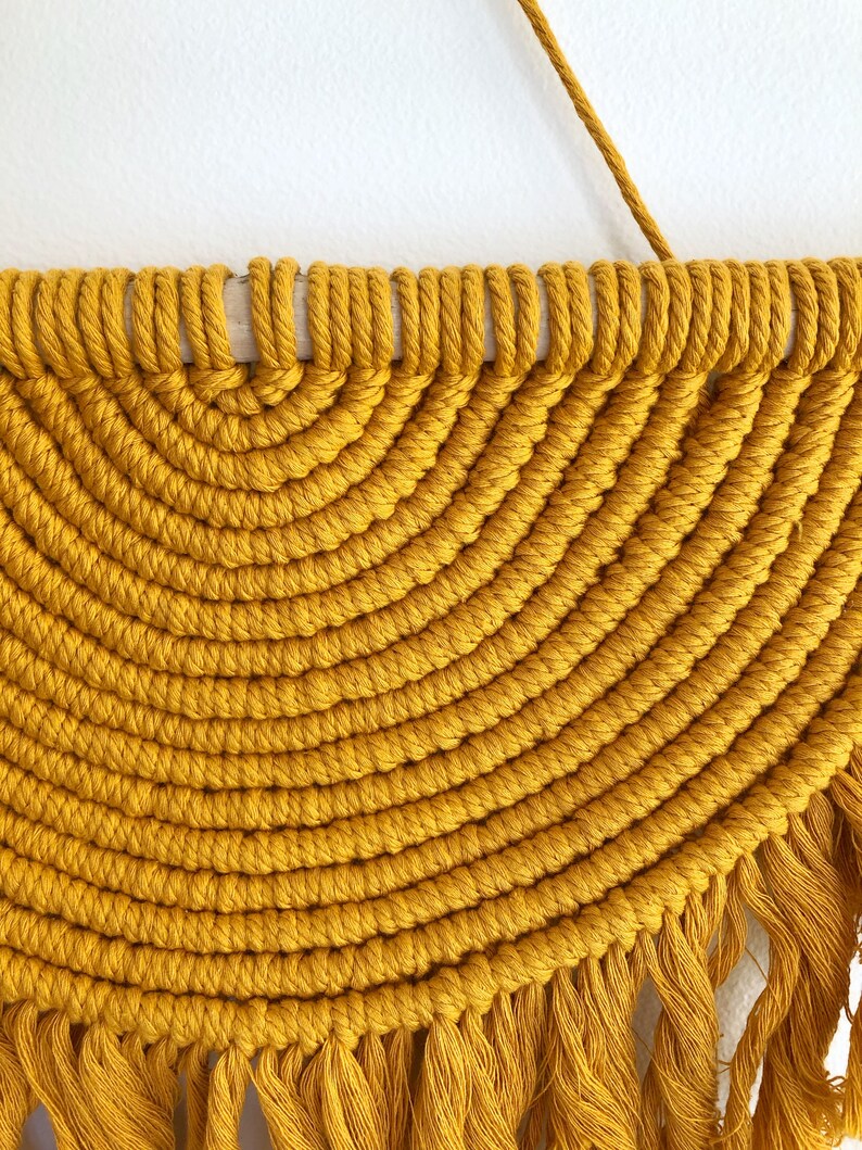 Macrame Wall Hanging / Macrame Half Circle / Macrame Sun / - Etsy UK