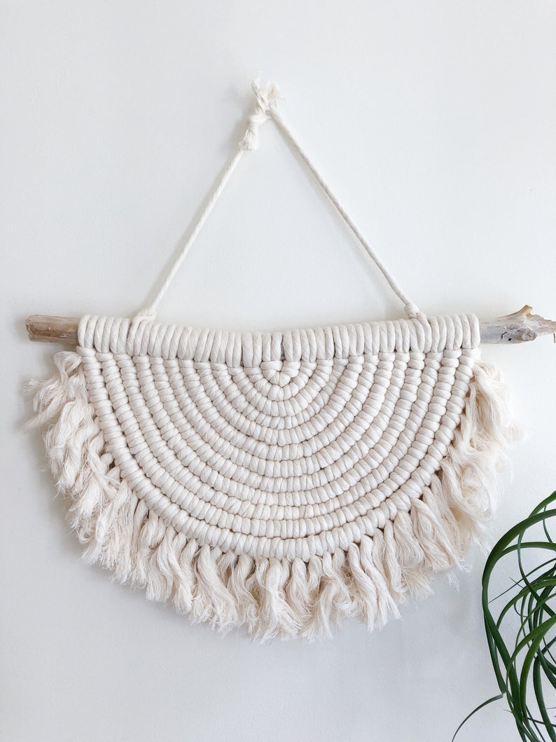 Macrame Wall Hanging / Macrame Half Circle / Macrame Sun / Boho Home / Fringe Decor / Macrame ...