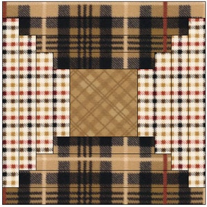 Court House Steps Quilt Block Pattern Download - Etsy