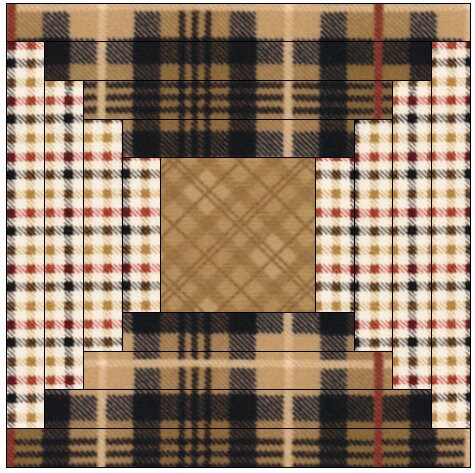 Court House Steps Quilt Block Pattern Download - Etsy