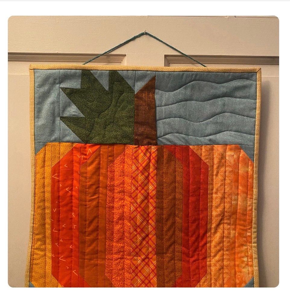 Pumpkin Strips Quilt Block Pattern Download - Etsy