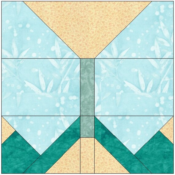 Butterfly Quilt Block Pattern Download | Etsy