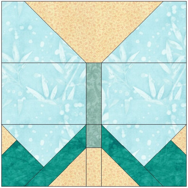 Butterfly Quilt Block Pattern Download | Etsy
