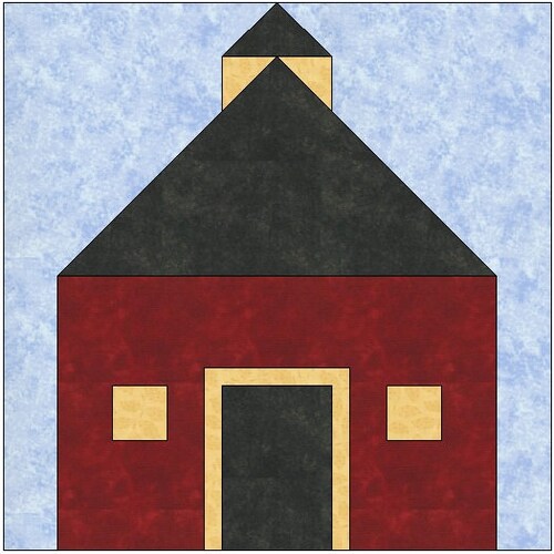 Shaker House Quilt Block Pattern Download - Etsy