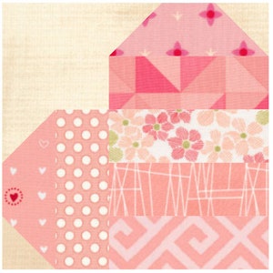 Patchwork Heart Quilt Block Pattern Download - Etsy