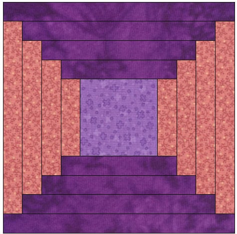 Court House Steps Quilt Block Pattern Download - Etsy