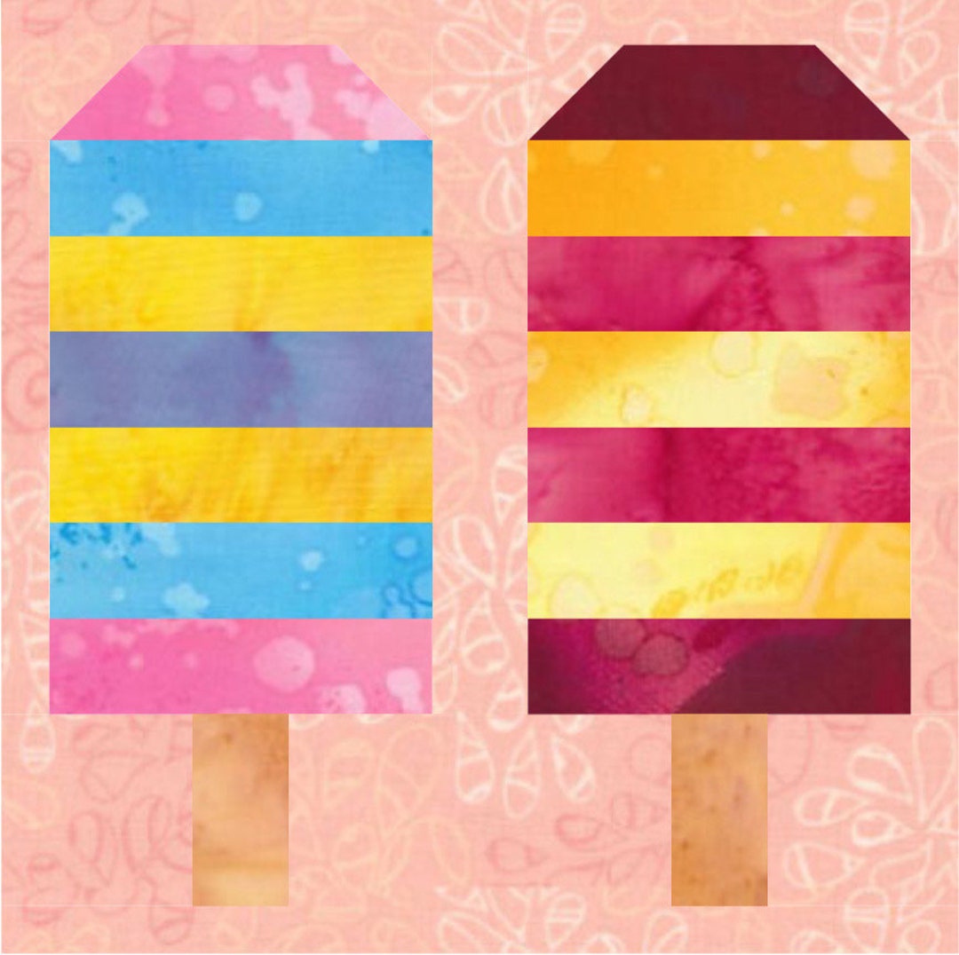 Popsicle Quilt Block Pattern Download - Etsy