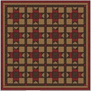 Points on Square Quilt Block Pattern Download - Etsy