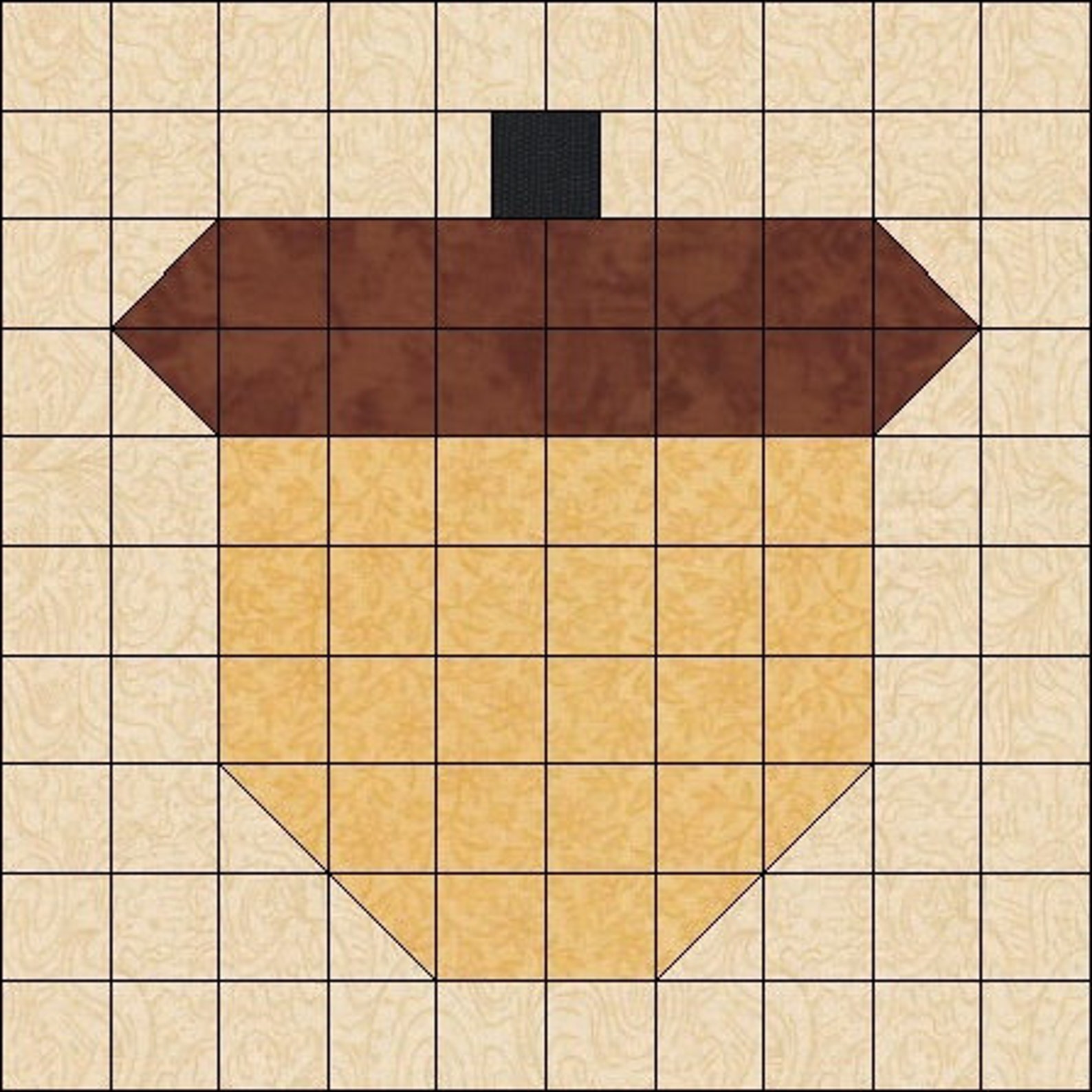 Acorn Quilt Block Pattern Download - Etsy