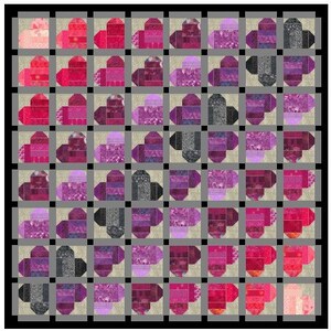 Patchwork Heart Quilt Block Pattern Download - Etsy