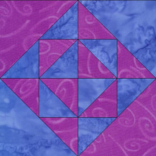 Variable Star Block Pattern Patchwork Block Pattern Quilt | Etsy