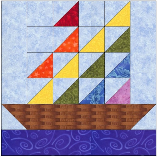 Boat Quilt Pattern - Etsy