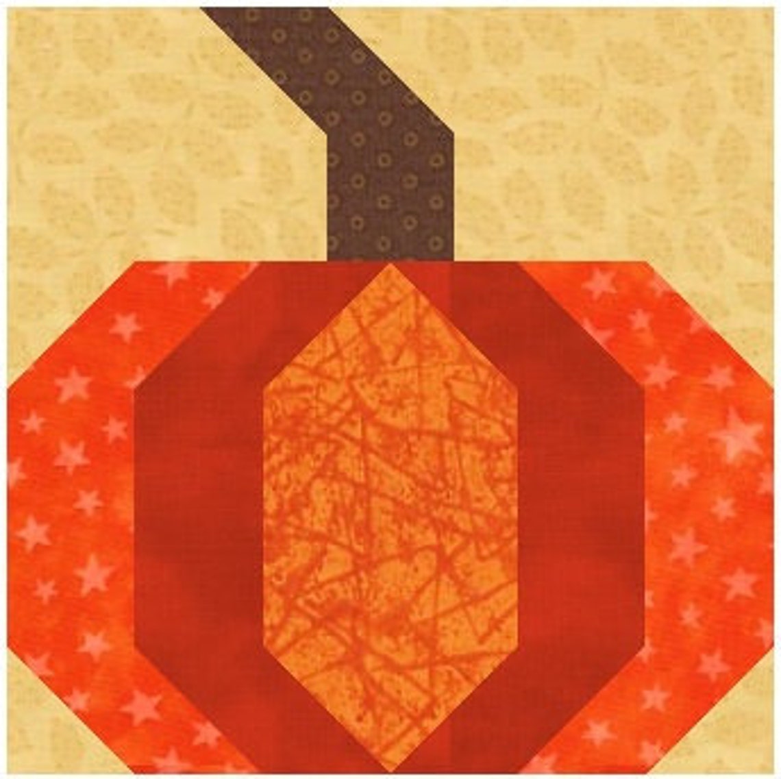 Pumpkin Quilt Block Pattern Download - Etsy