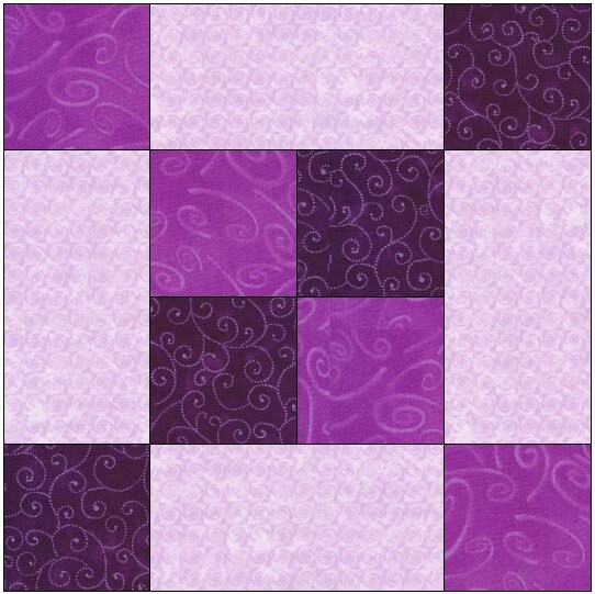 Checks Quilt Block Pattern Download - Etsy