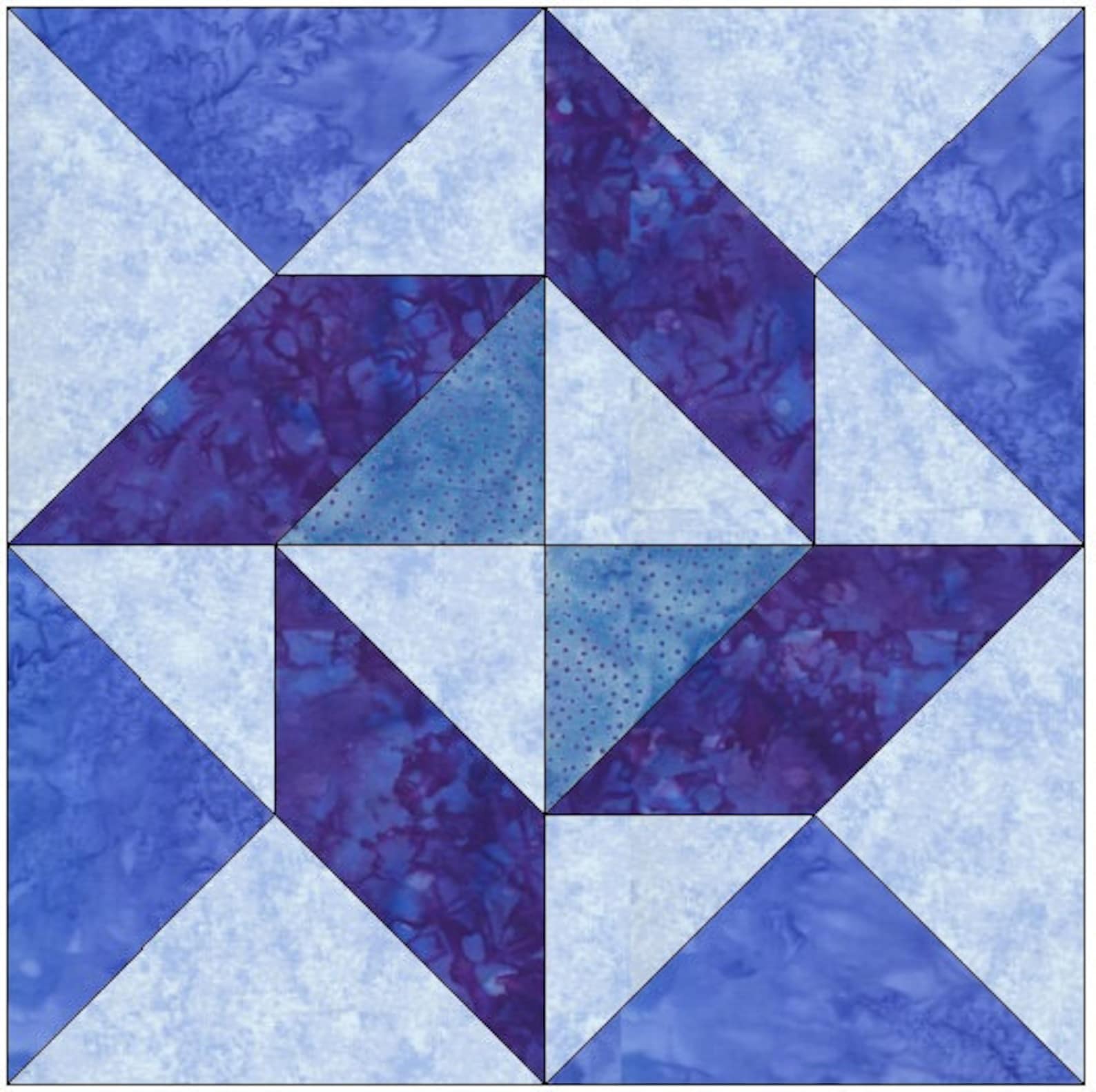 Around the Square Quilt Block Pattern Download - Etsy