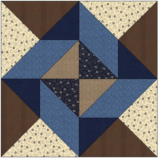 Around the Square Quilt Block Pattern Download - Etsy