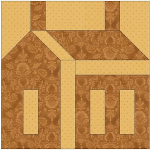 Shaker House Quilt Block Pattern Download - Etsy
