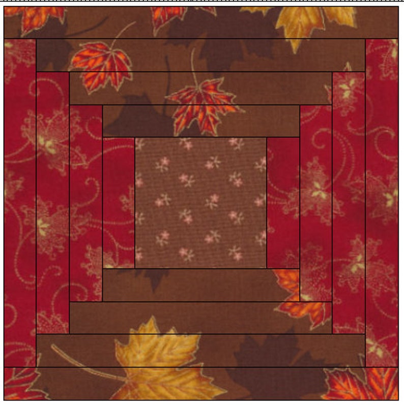 Court House Steps Quilt Block Pattern Download - Etsy