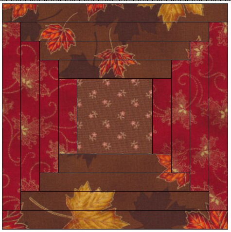 Court House Steps Quilt Block Pattern Download - Etsy