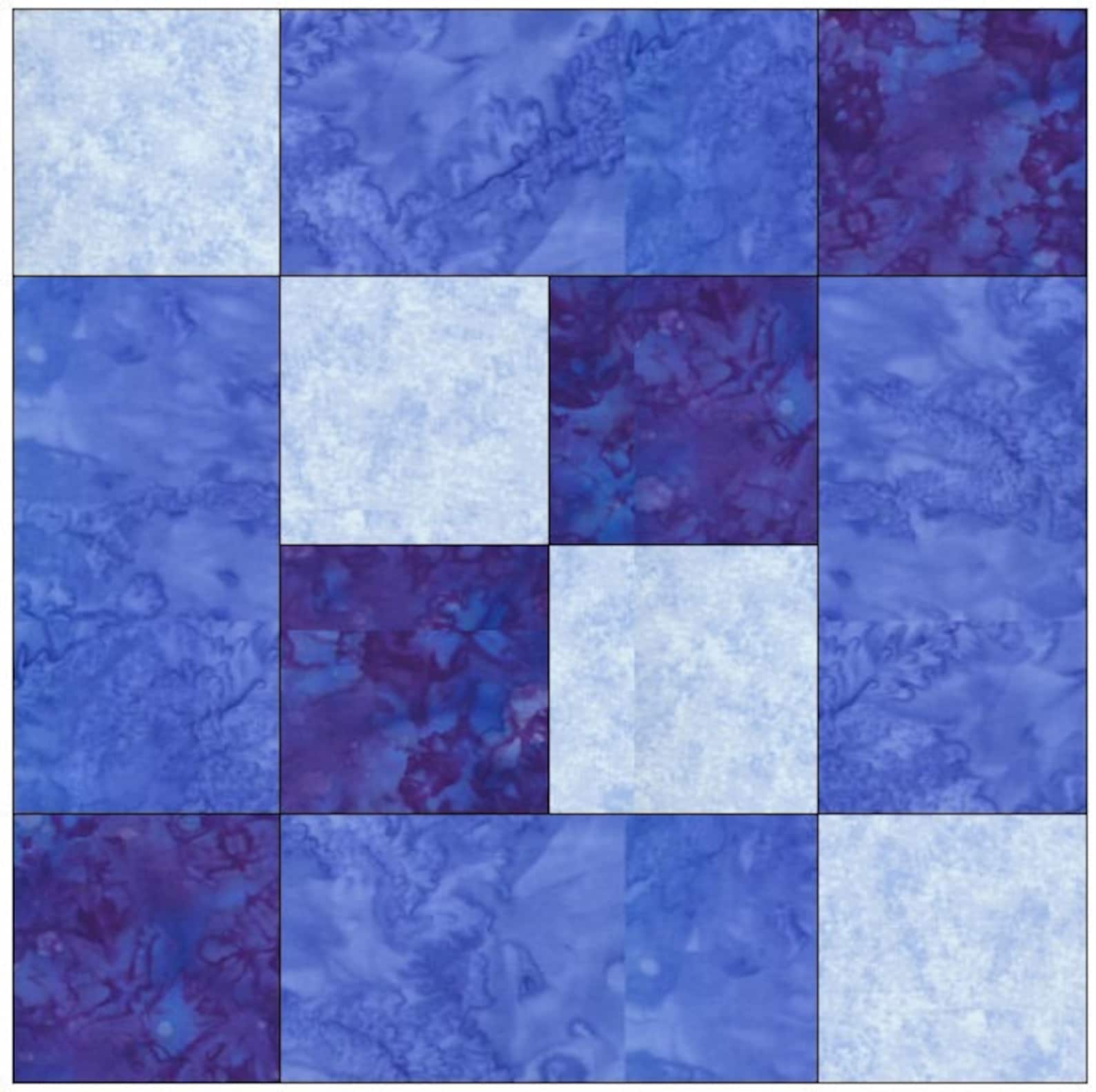 Checks Quilt Block Pattern Download - Etsy