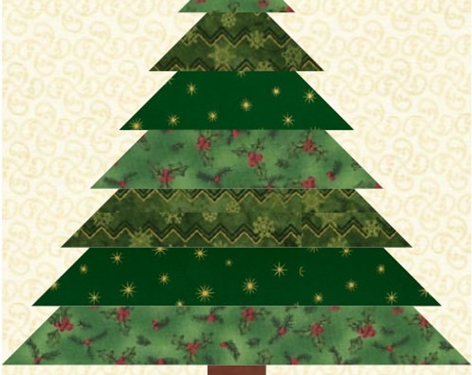 Christmas Tree Quilt Block Pattern Download - Etsy