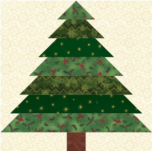 Christmas Tree Quilt Block Pattern Download - Etsy