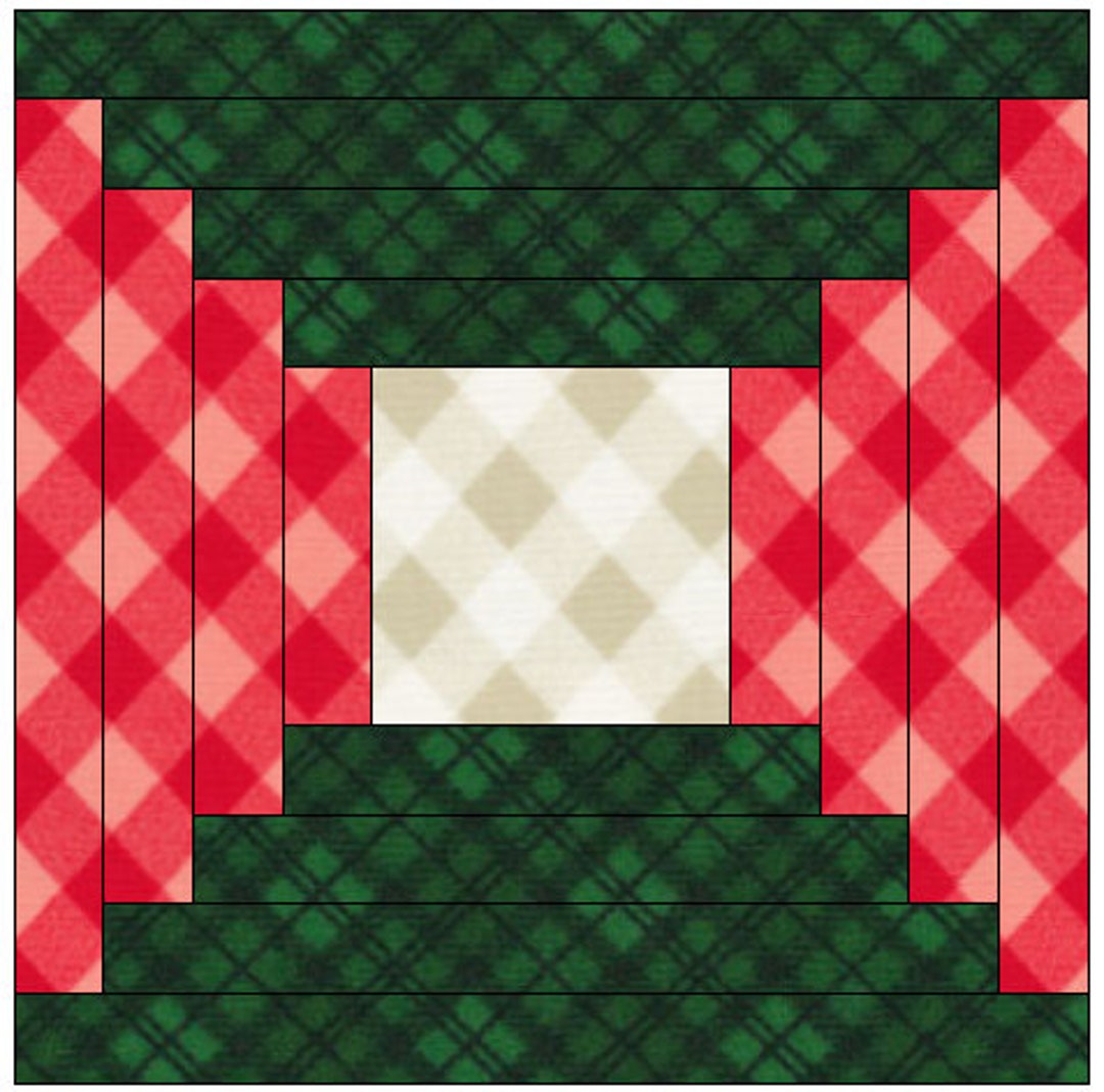 Court House Steps Quilt Block Pattern Download - Etsy