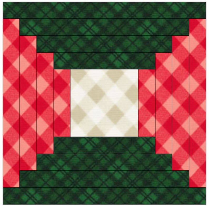 Court House Steps Quilt Block Pattern Download - Etsy