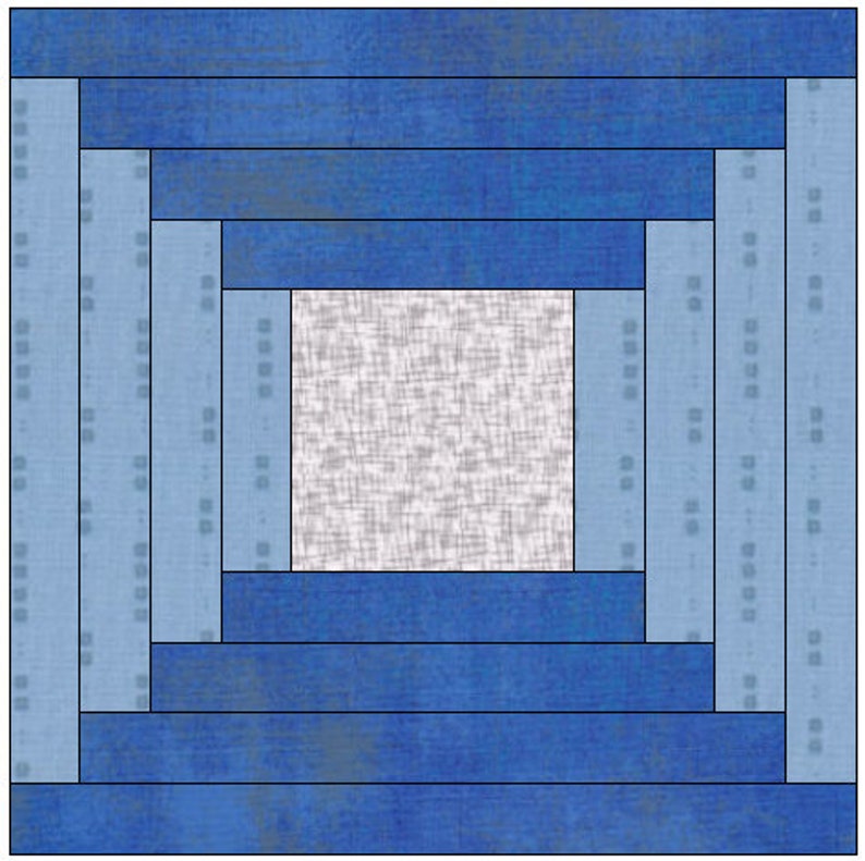 Court House Steps Quilt Block Pattern Download - Etsy