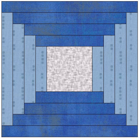 Court House Steps Quilt Block Pattern Download - Etsy