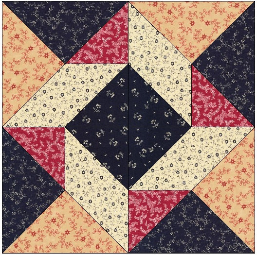 Around the Square Quilt Block Pattern Download - Etsy