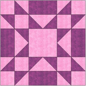 Amish Star Quilt Block Pattern Download - Etsy