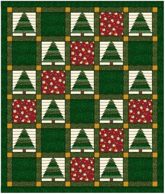 Printable Tree Quilt Block Pattern