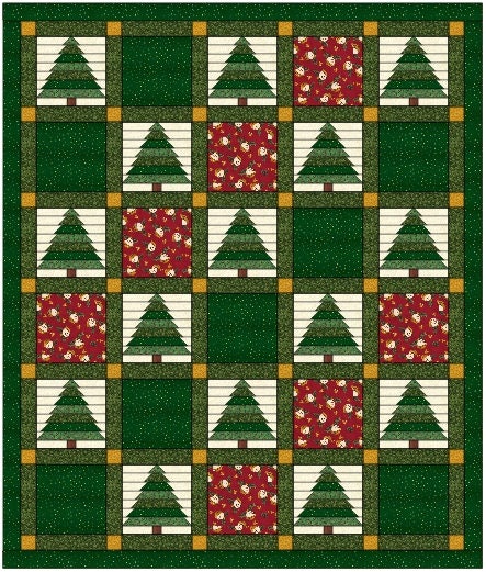 Christmas Tree Quilt Block Pattern Download - Etsy