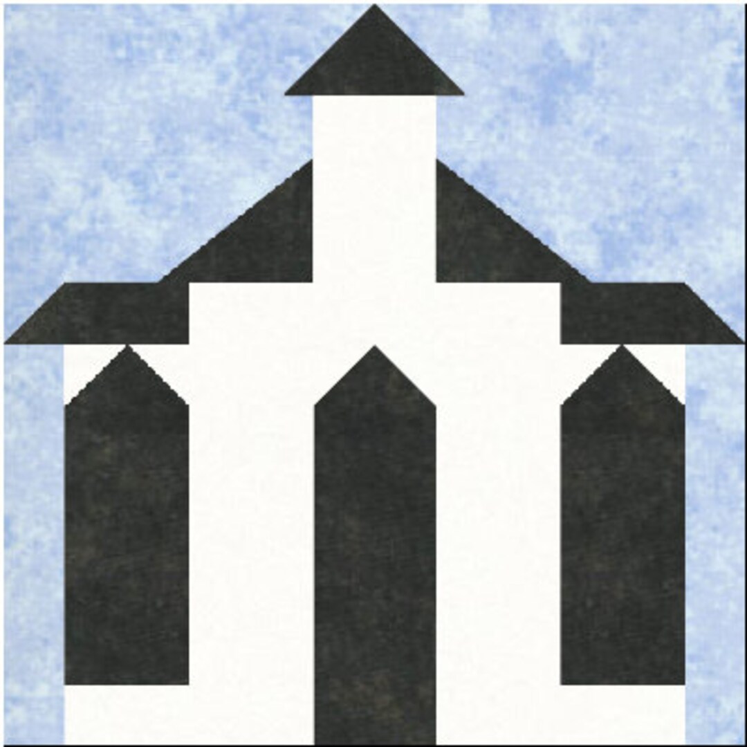 Church 2 Quilt Block Pattern Download - Etsy