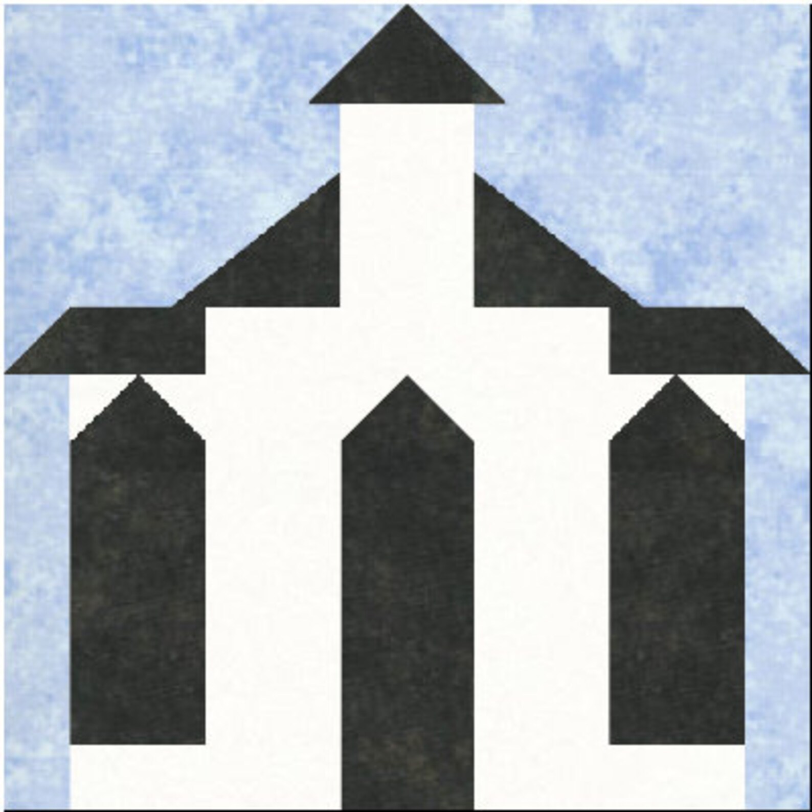 Church 2 Quilt Block Pattern Download - Etsy