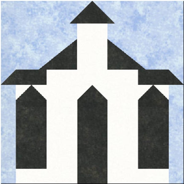 Church Quilt Block - Etsy