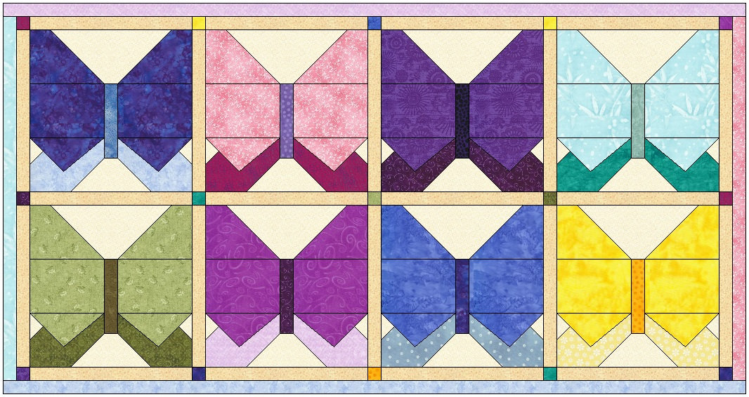 Butterfly Quilt Block Pattern Download - Etsy
