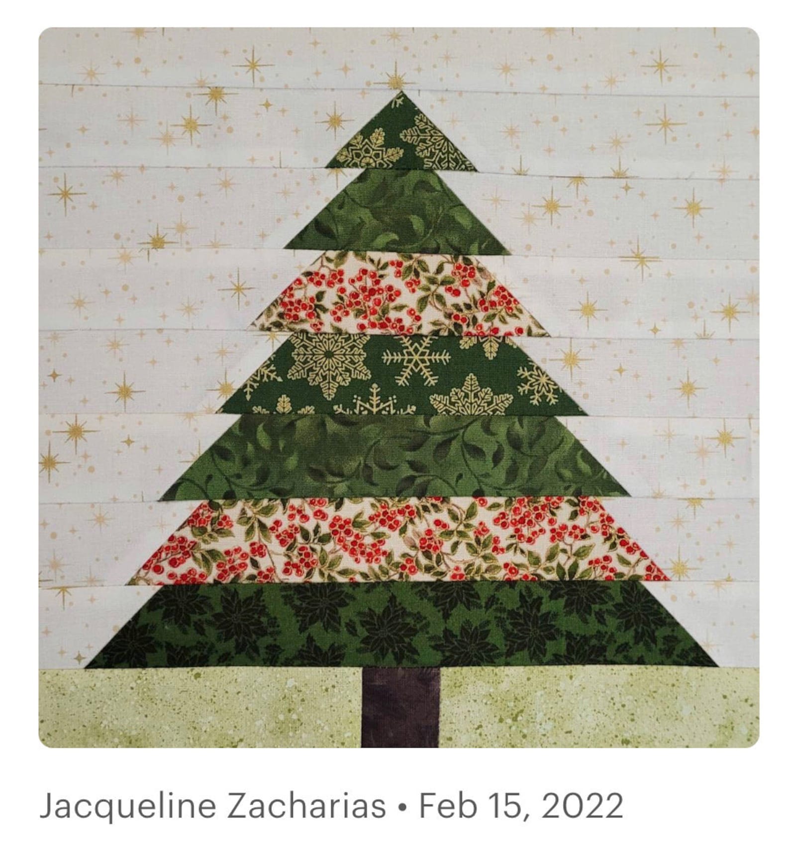 Christmas Tree Quilt Block Pattern Download - Etsy