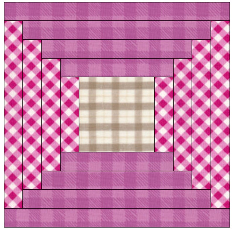 Court House Steps Quilt Block Pattern Download - Etsy