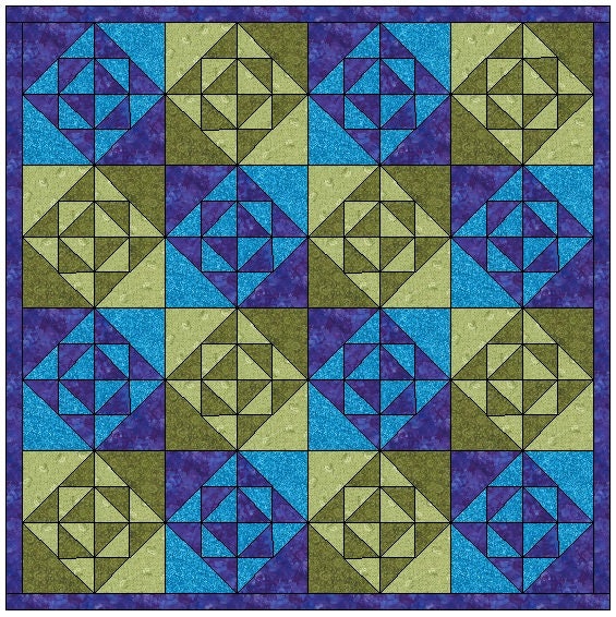 Diamonds in the Rough Quilt Block Pattern Download | Etsy