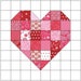 Scrappy Heart Quilt Block Pattern Download - Etsy