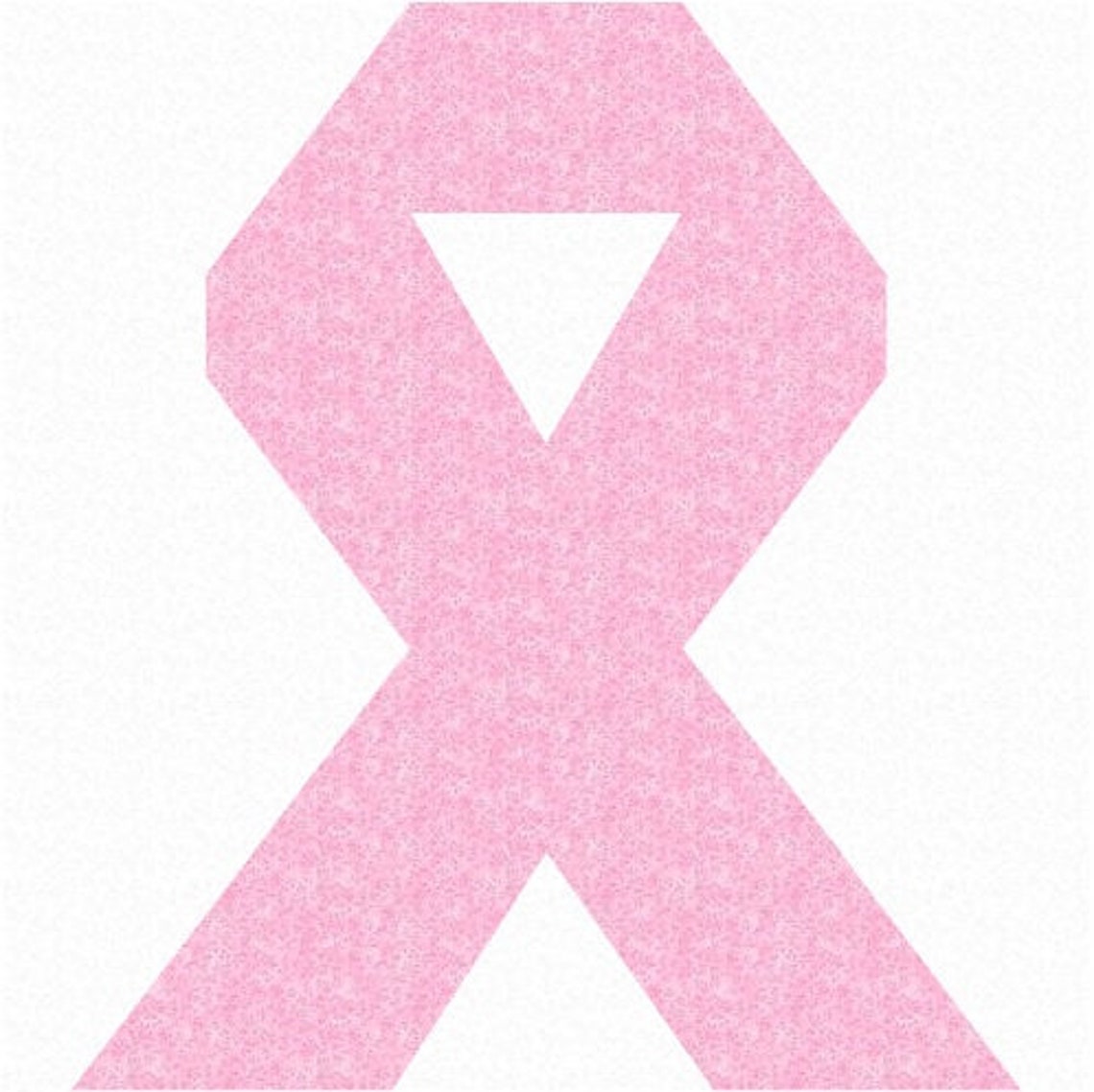 Pink Ribbon Quilt Block Pattern Download - Etsy
