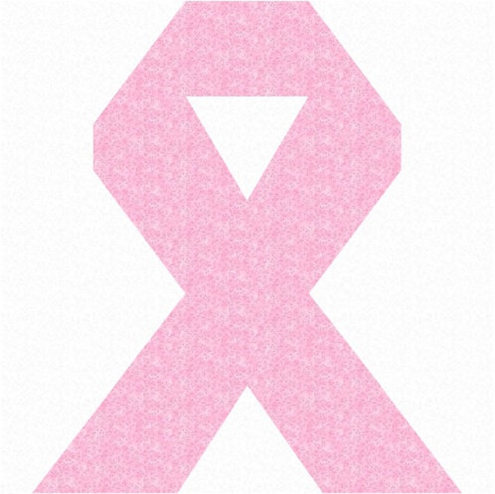 Pink Ribbon Quilt Block Pattern Download - Etsy