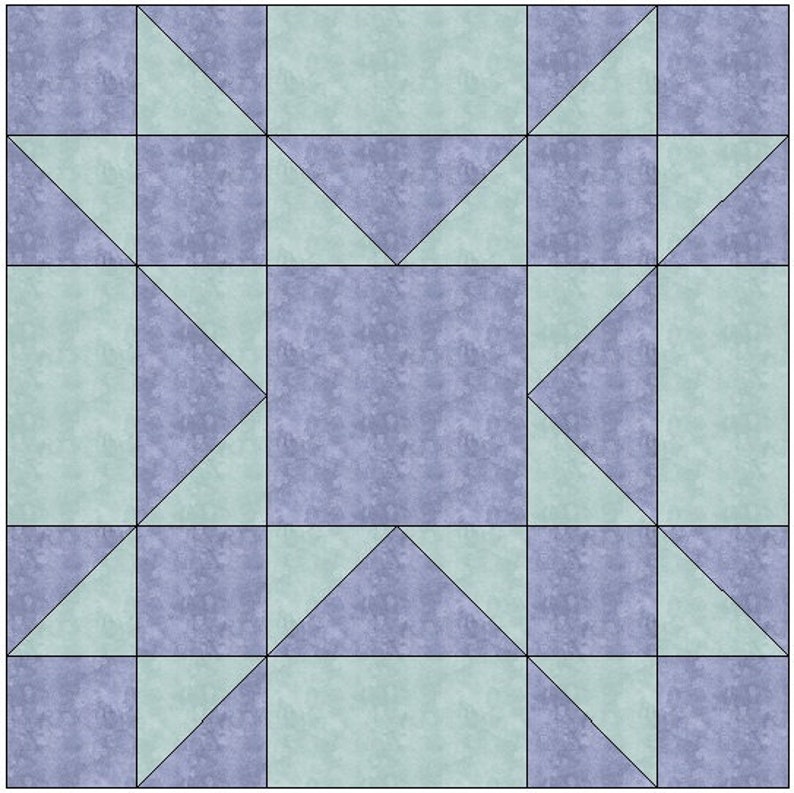 Amish Star Quilt Block Pattern Download - Etsy