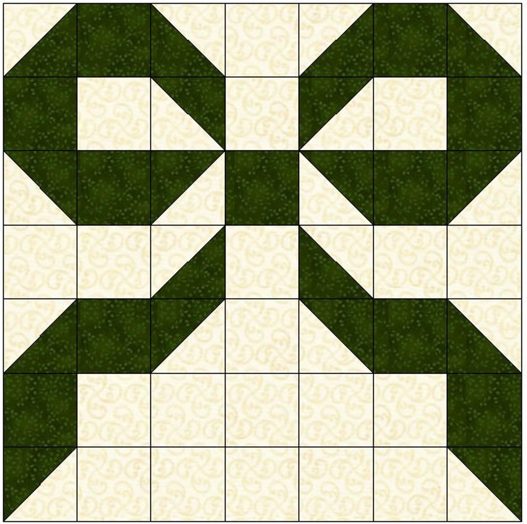 Bow or Ribbon Quilt Block Pattern Download - Etsy