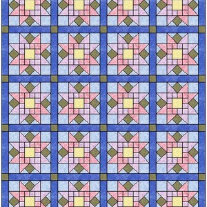 Tulips All Around Quilt Block Pattern Download - Etsy
